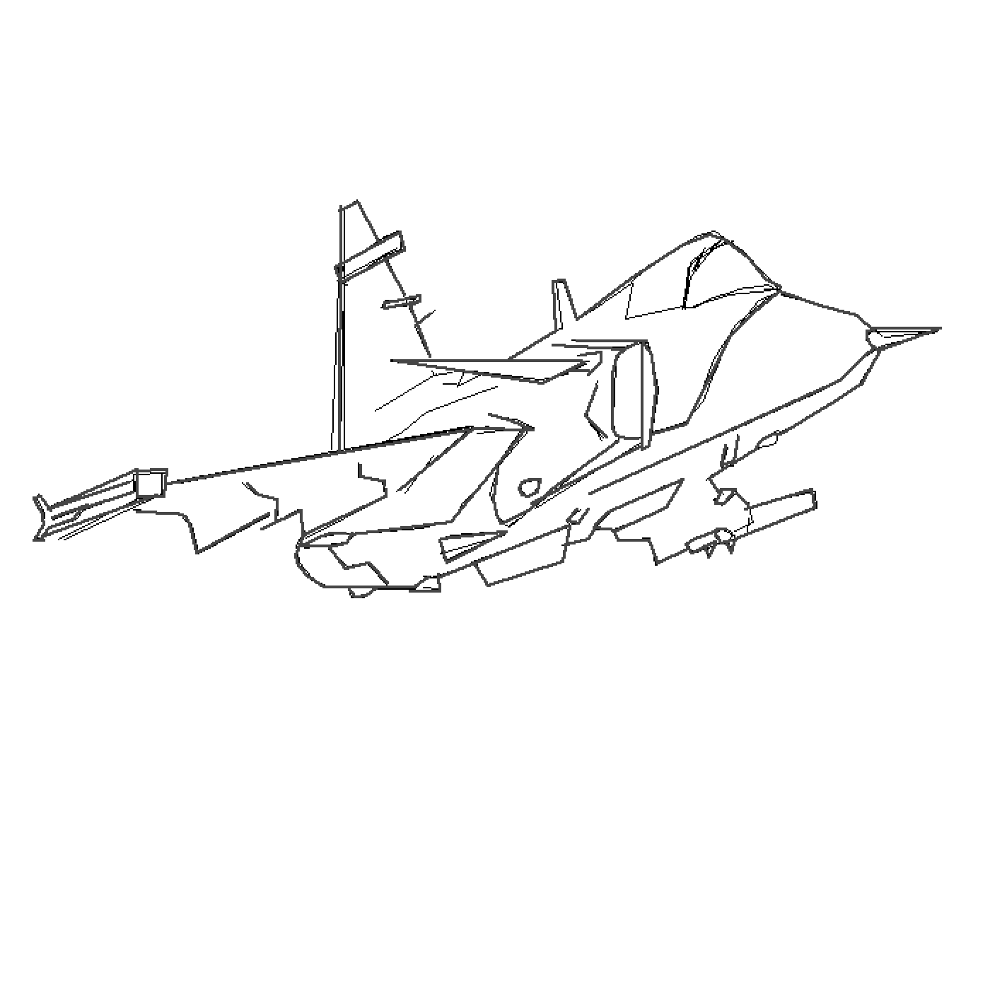 Pixilart - Jas-39 gripen sketch by ColdVisitor