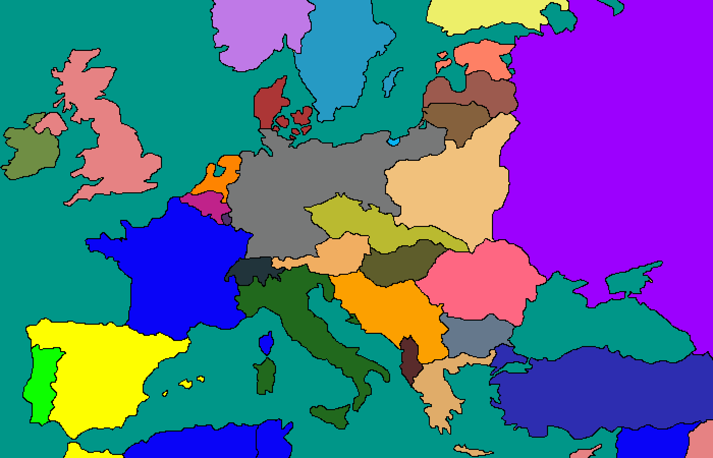 Pixilart - WW1 Map by Jesse-Miedema