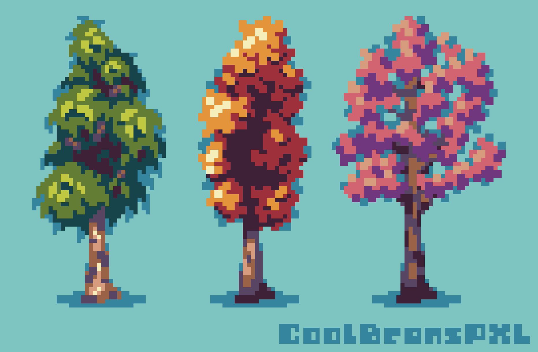 Pixilart - Tree Practice by Coolbeans123