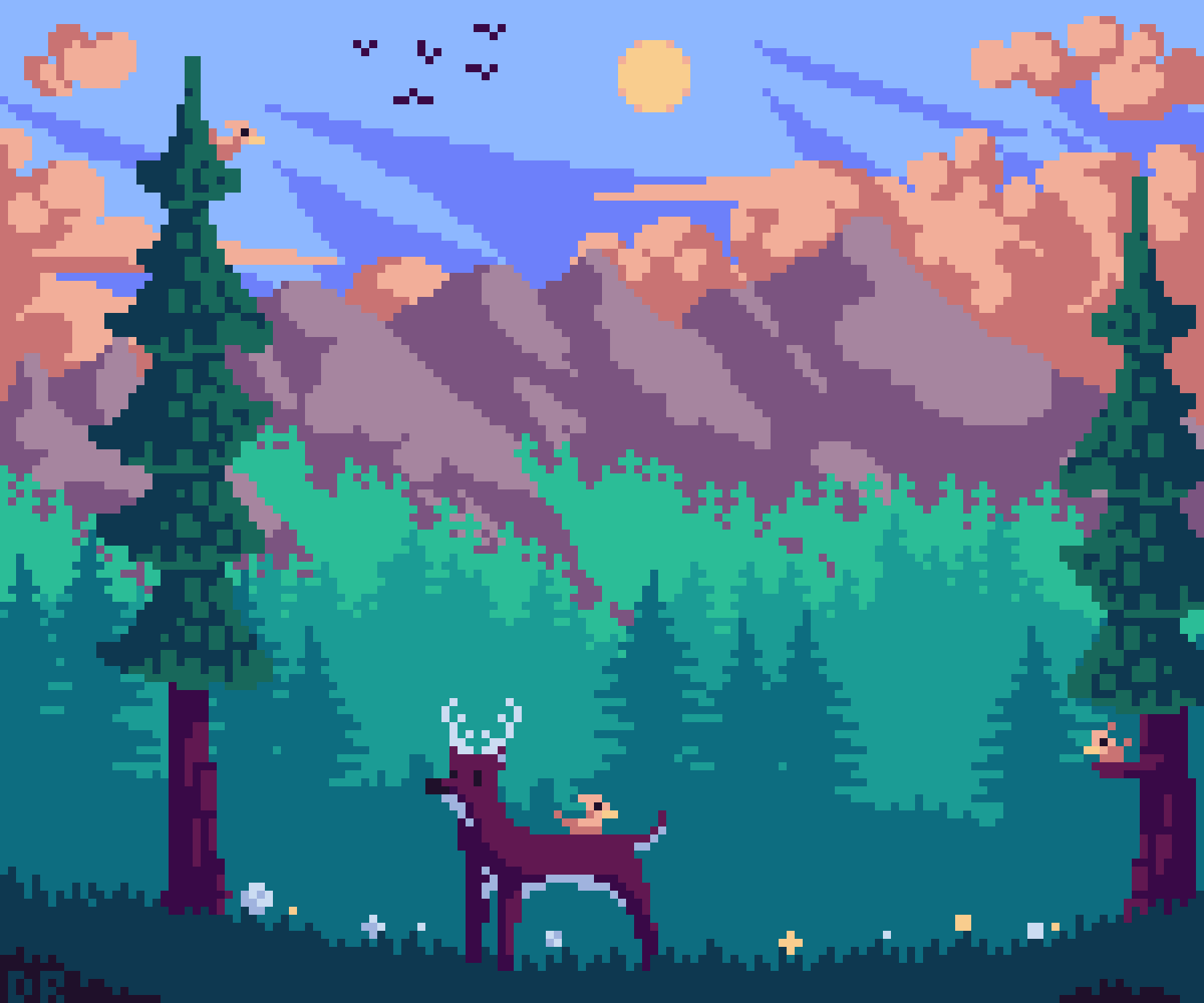 Pixilart - Deer Path by DanTheBerry