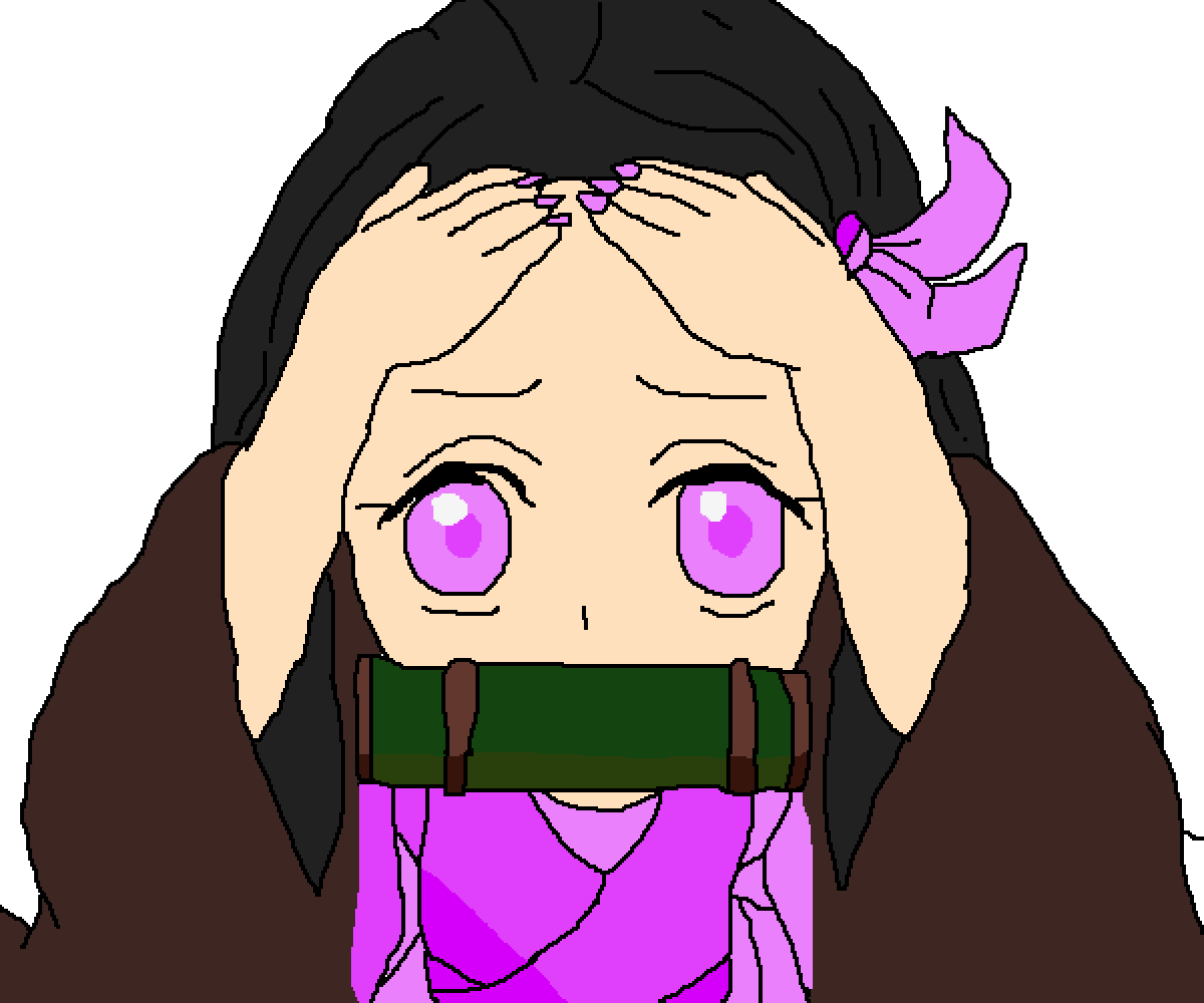 Pixilart - Nezuko base by J19340jj