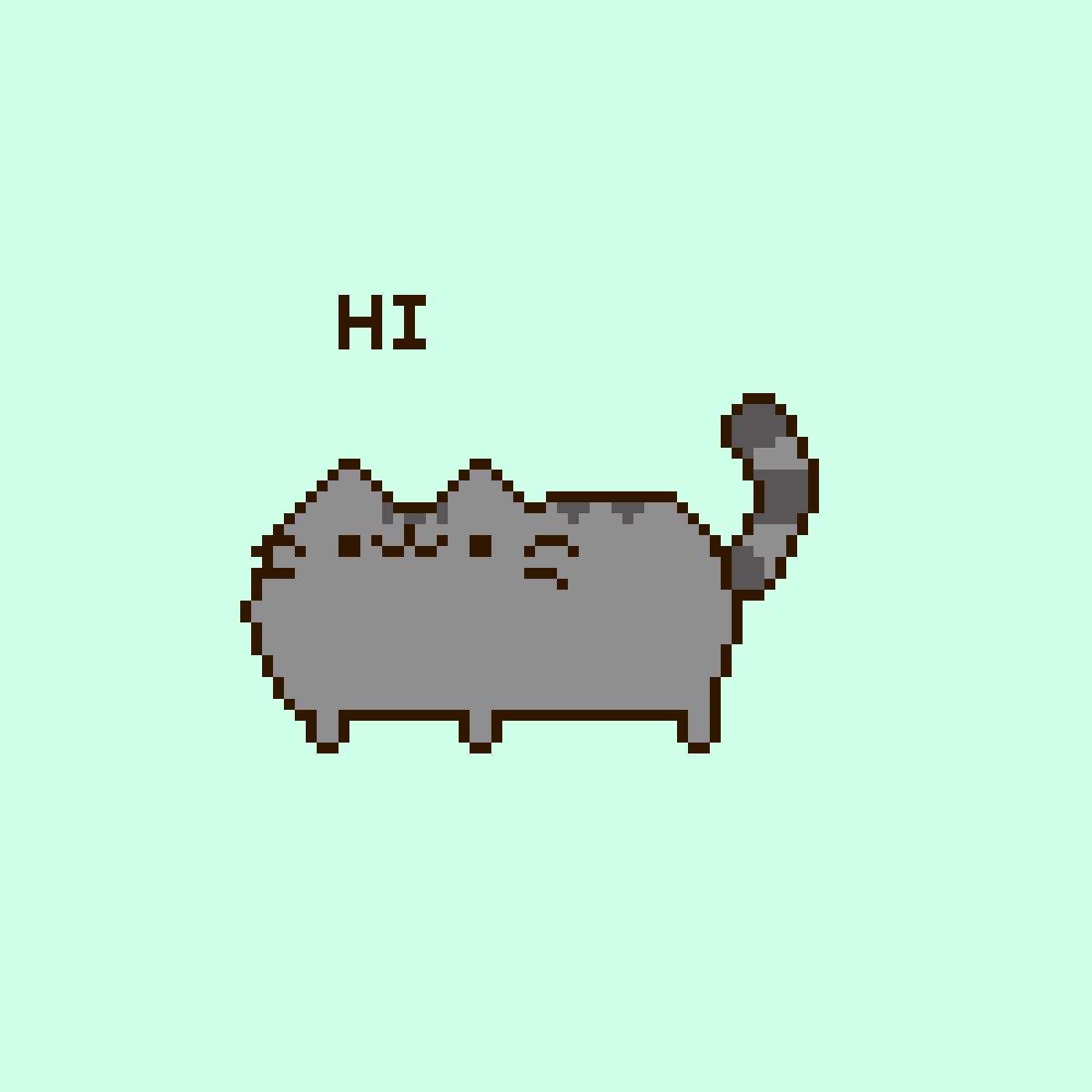 Pixilart - pusheen the cat by Axolotl-cat