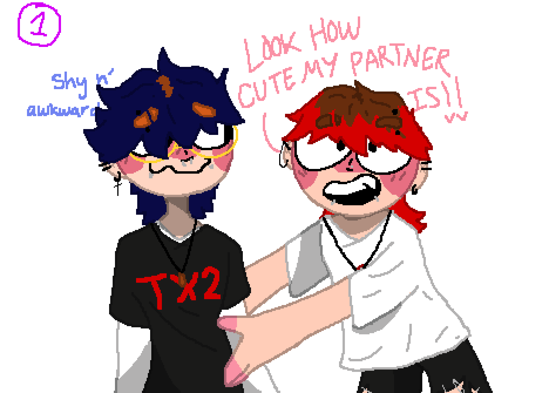 Pixilart - couple bases by TransMasc-love