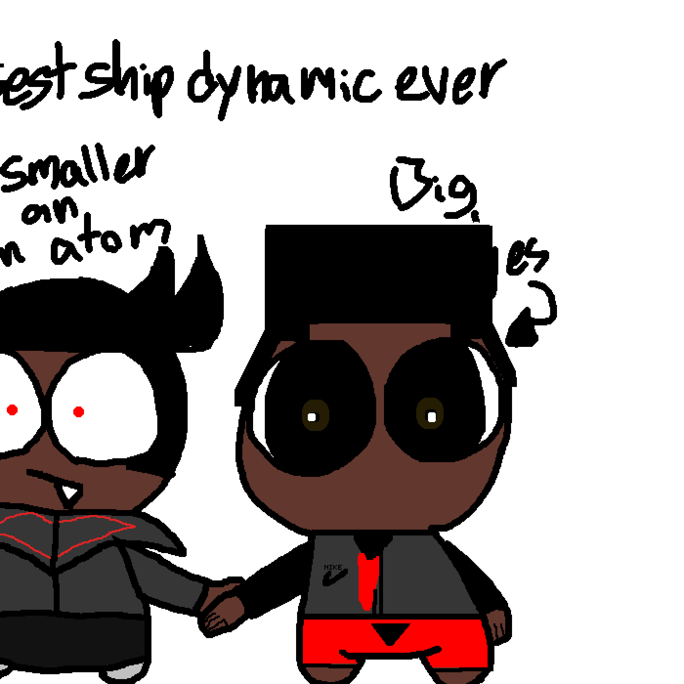 Pixilart - Two Black friends hanging out by WebbyKov