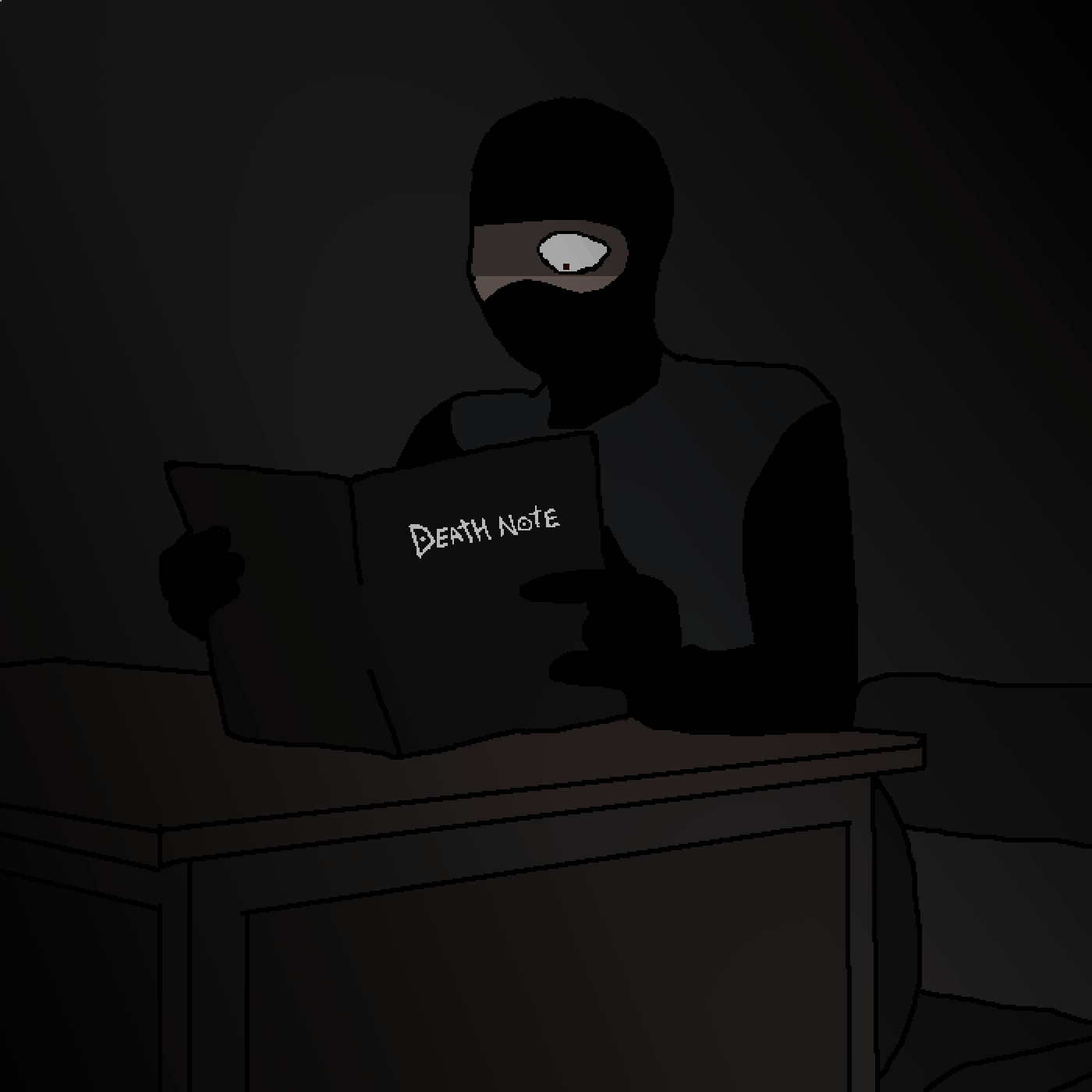 Pixilart - Death Note Base by ajxmerci