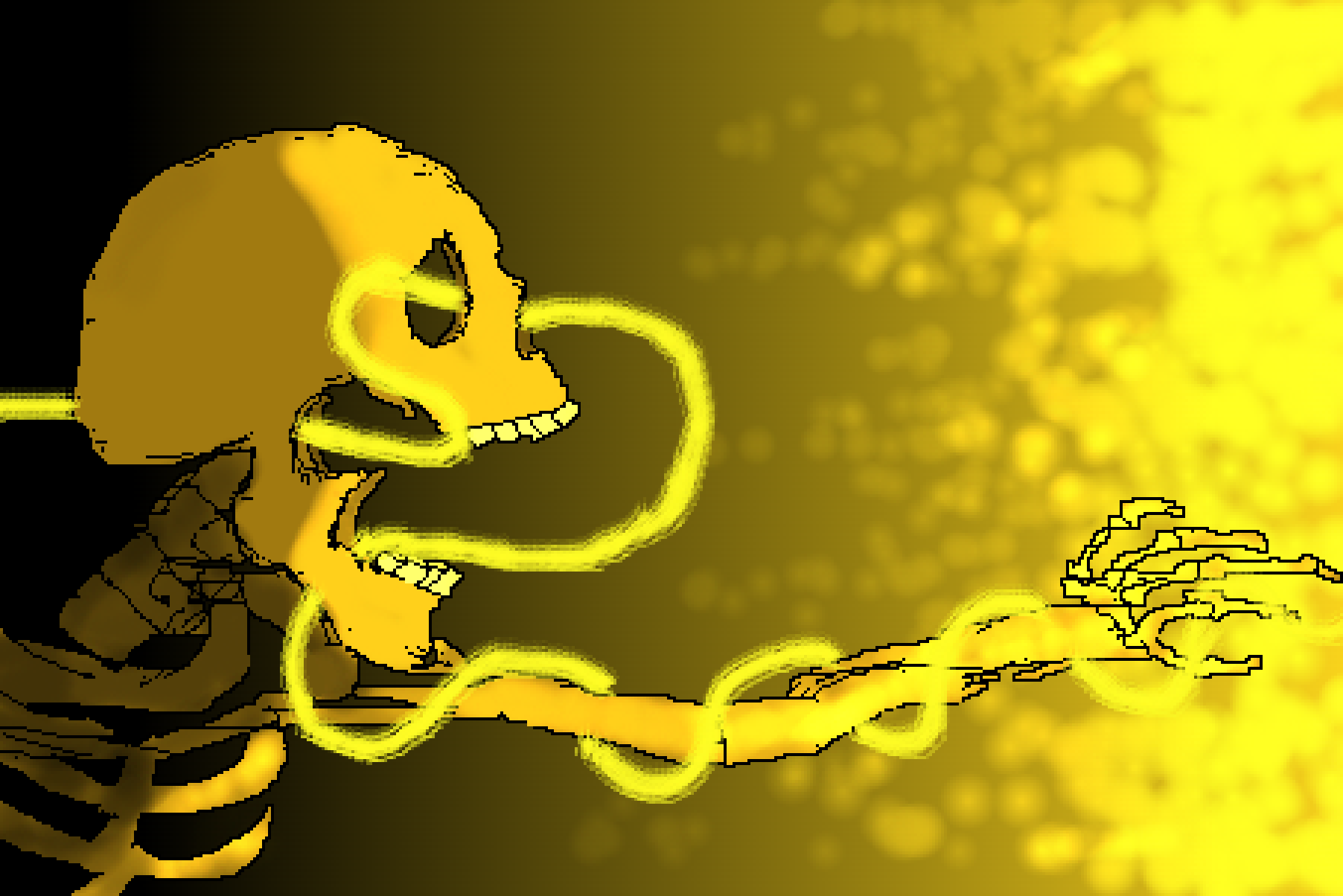 Pixilart - skeleton shading practice by DorkyDude