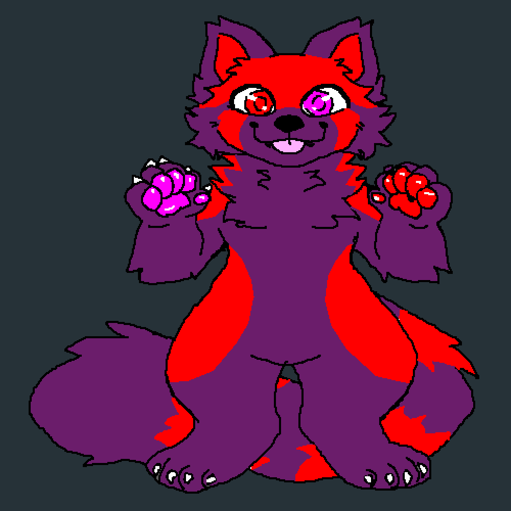 Pixilart - red panda base by JosieLovesCats