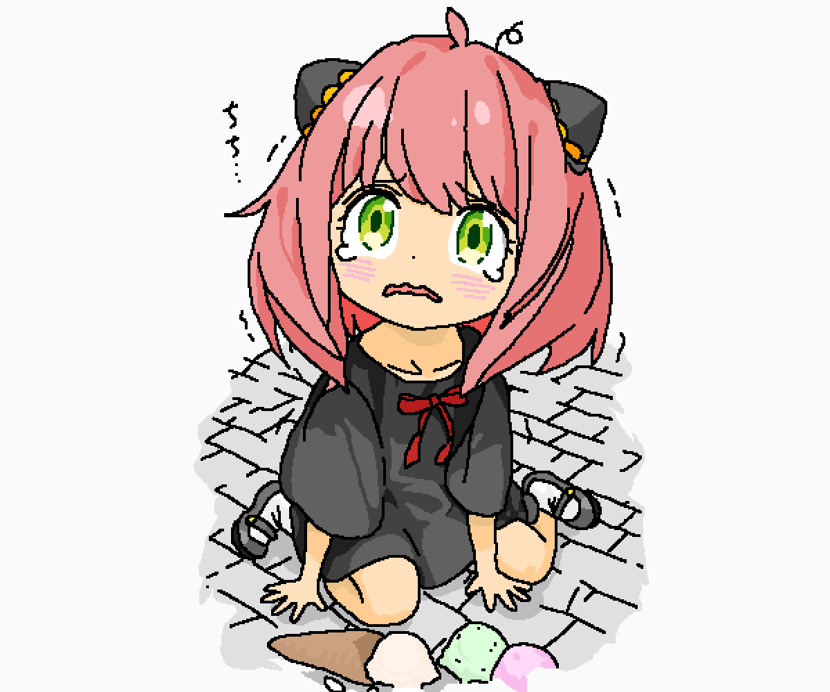 Pixilart - anya crying =( by anime-cute-kitt