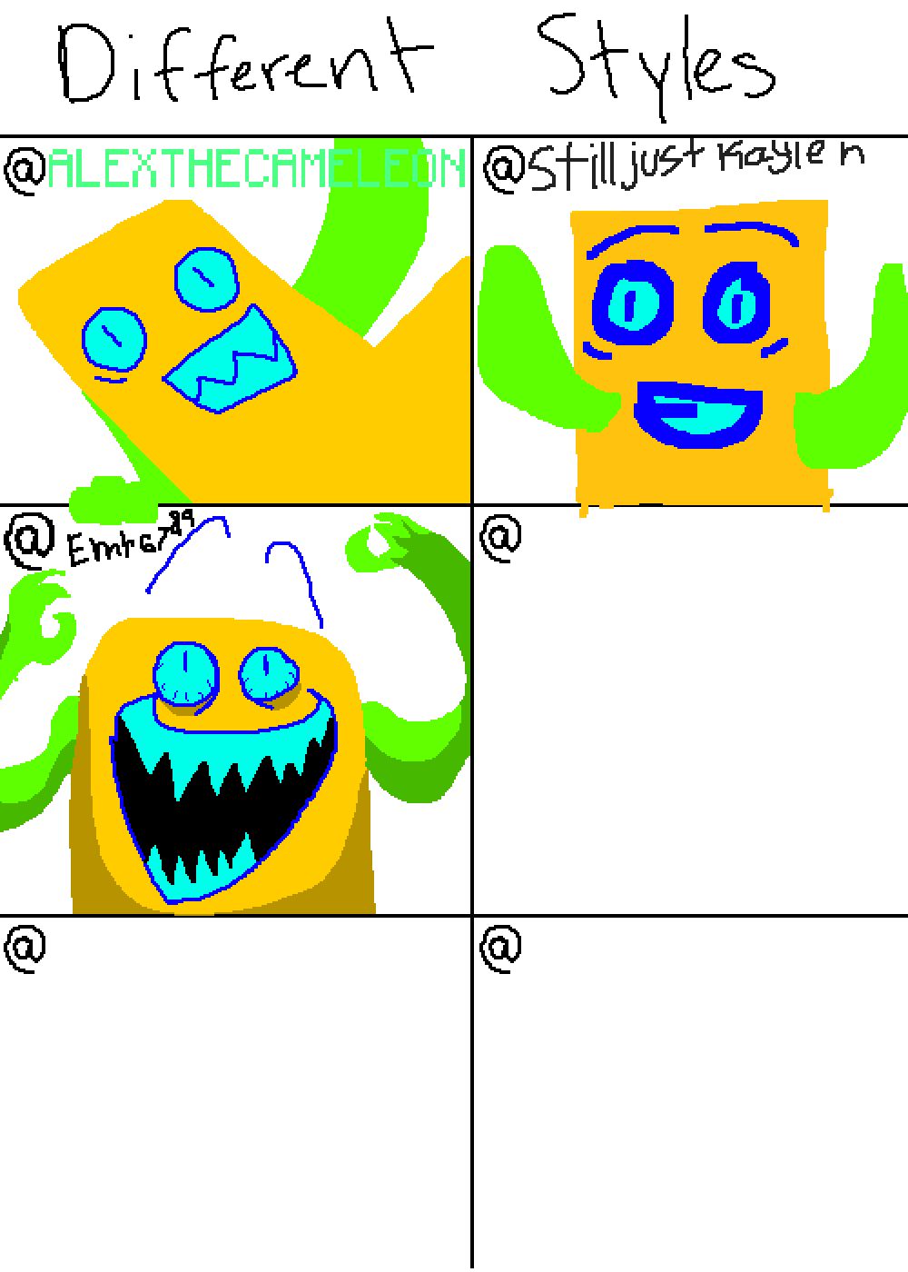 Pixilart - Styles base by Emr6789