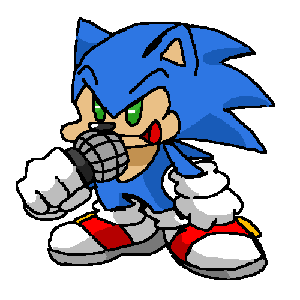 Pixilart - Sonic fnf by Mostly-Stanford