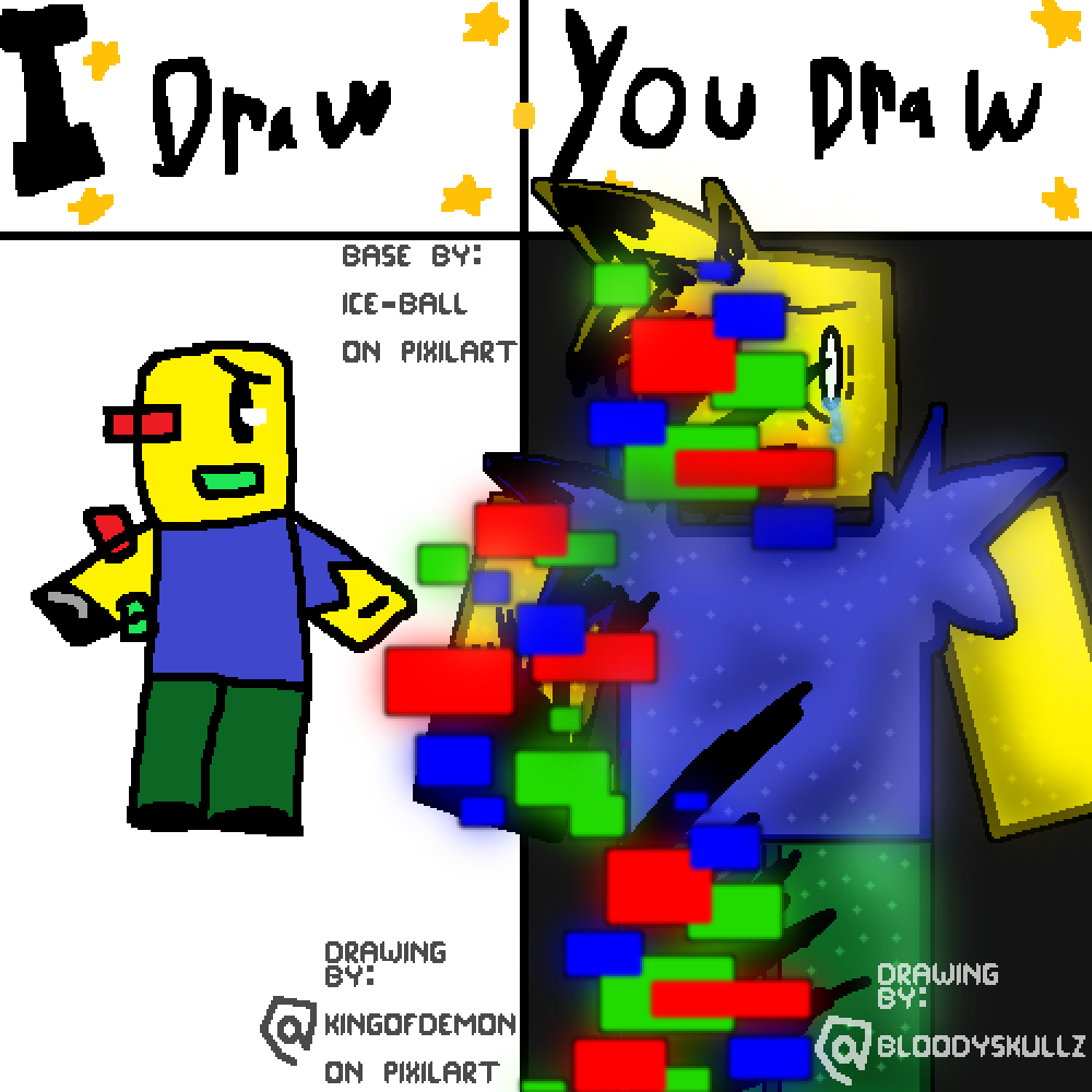 Pixilart - I Draw You Draw Collab by BloodySkullz