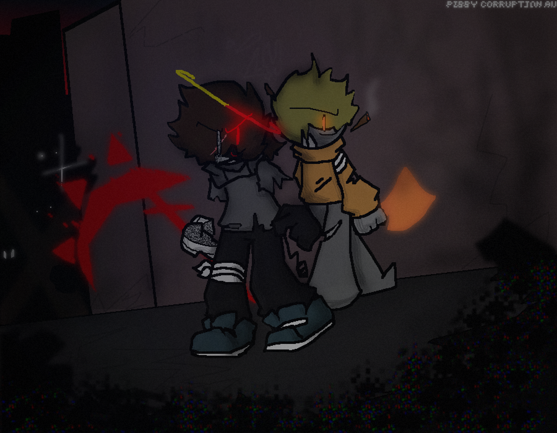 Pixilart - Static/Pibby Corruption Au by B-E-E-P