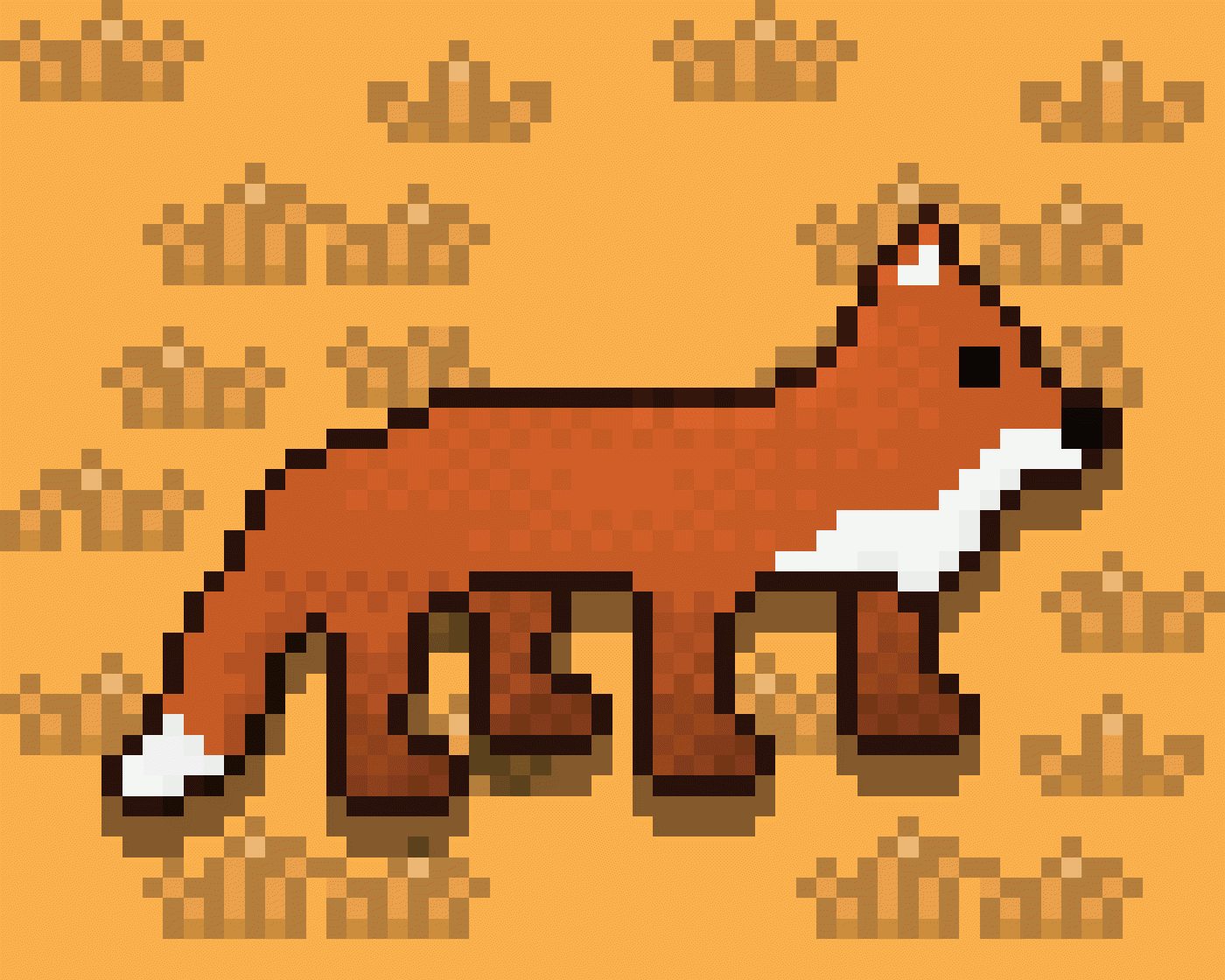Pixilart - Fox Walking by DogeCeption