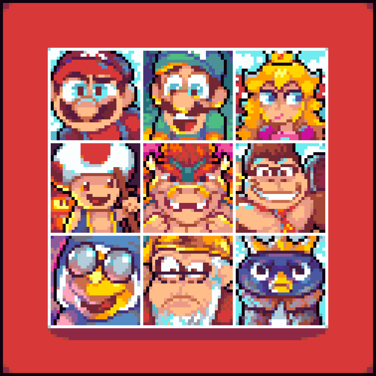 Pixilart - Mario Characters! by Lavakitty26