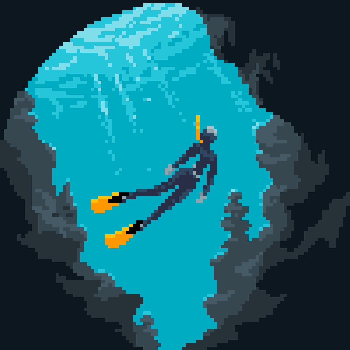 Pixilart - Scuba diver by I-luv-birds