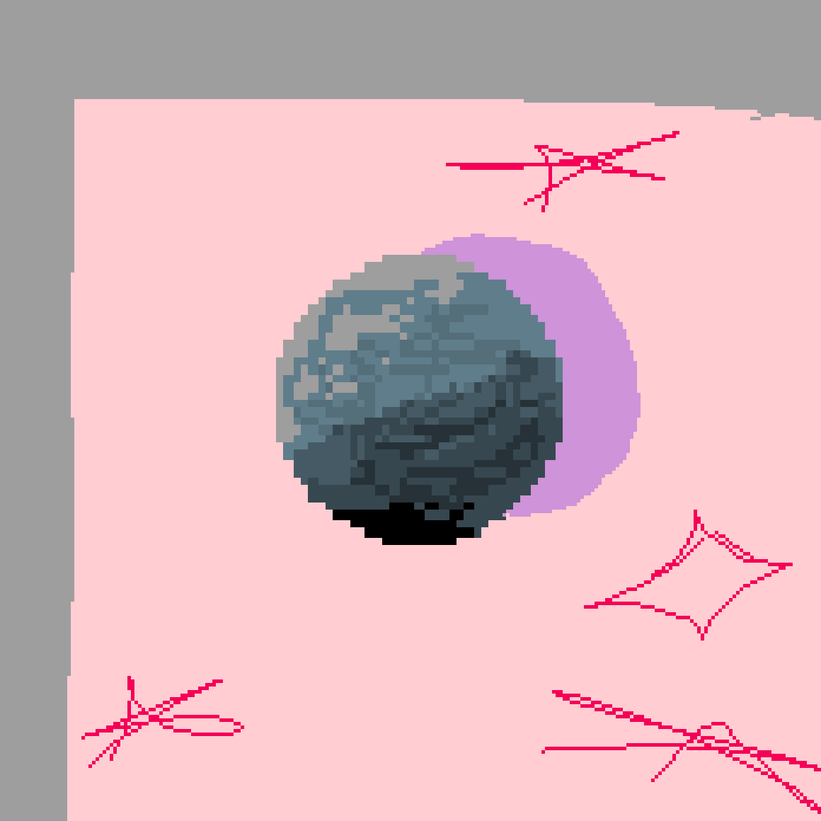 Pixilart - draw a grey planet by cutestunify