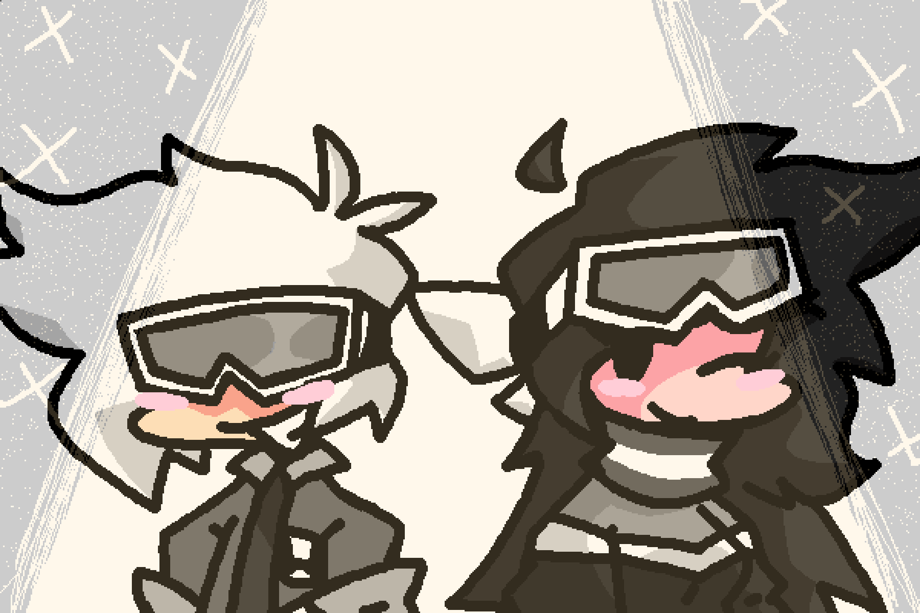 Pixilart - Salty & Itsumi by gloopielikesart