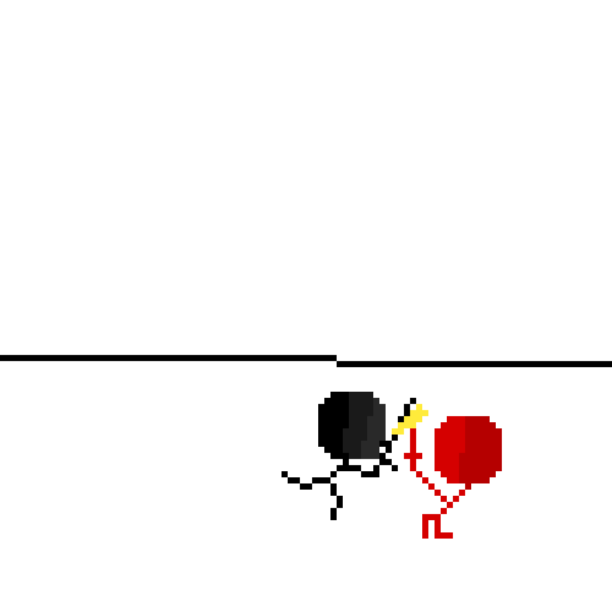 Pixilart - Stickmen fight by Greatpro222