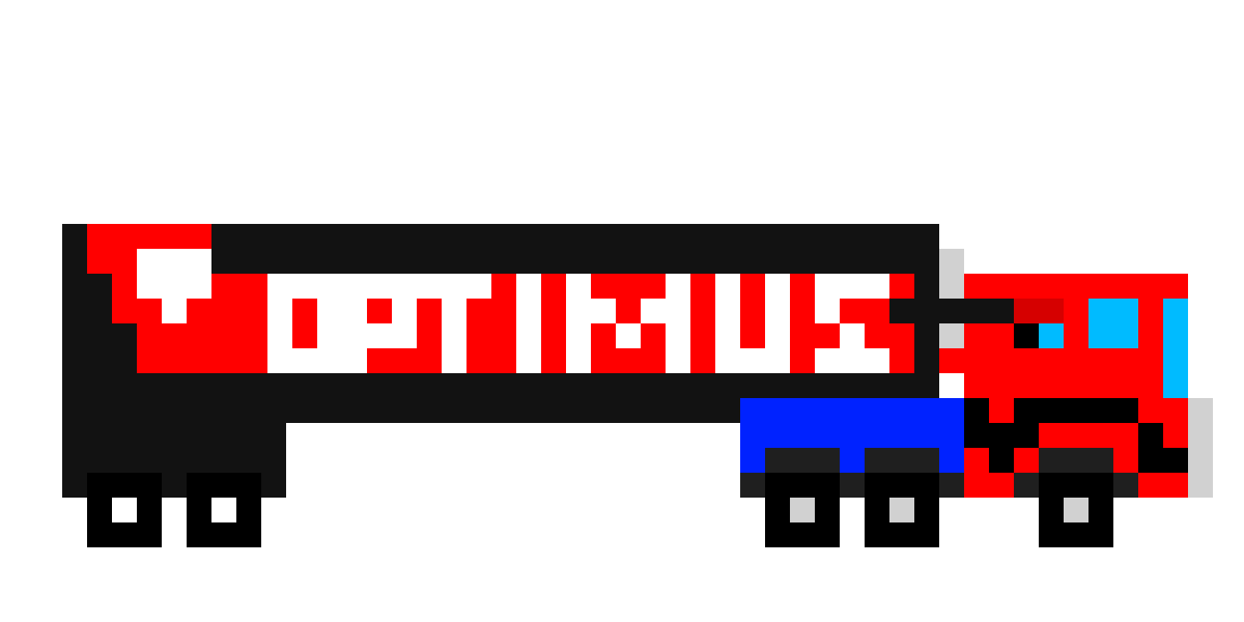 Pixilart - 8 bit G2 optimus w trailer by hunters4658
