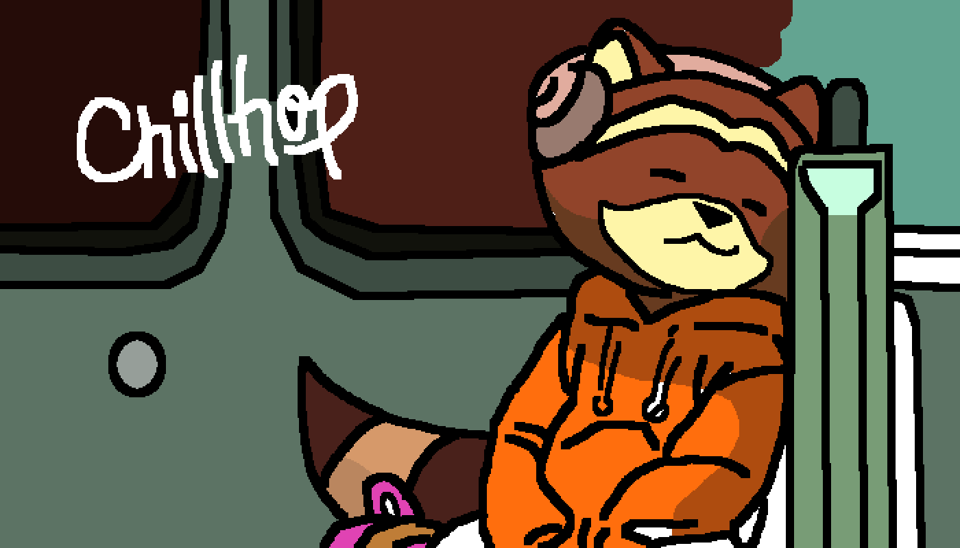 Pixilart - ChillHop Raccoon 🦝 by BunnyChanUwU