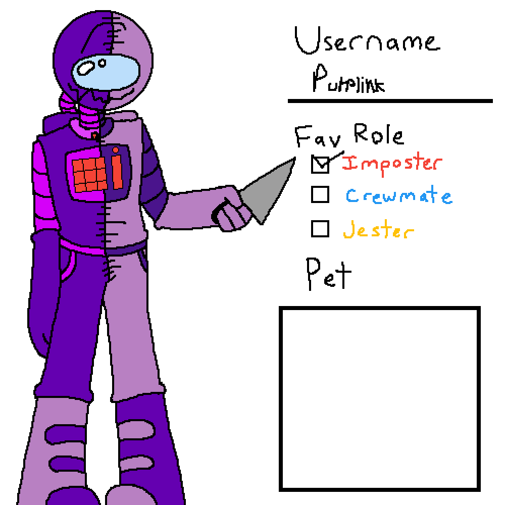 Pixilart - Among Us OC Base by BLU3-1MP0ST0R