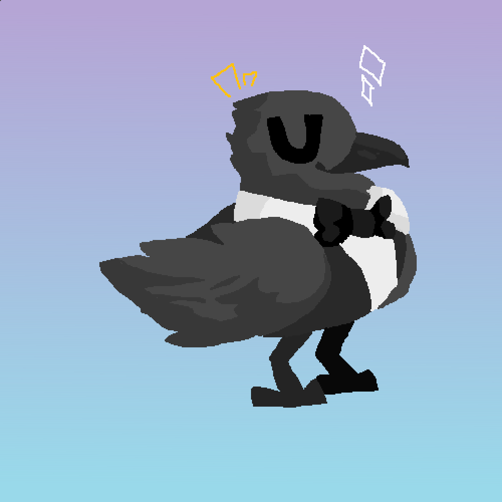 Pixilart - Dapper Raven by SaloonBuffoon