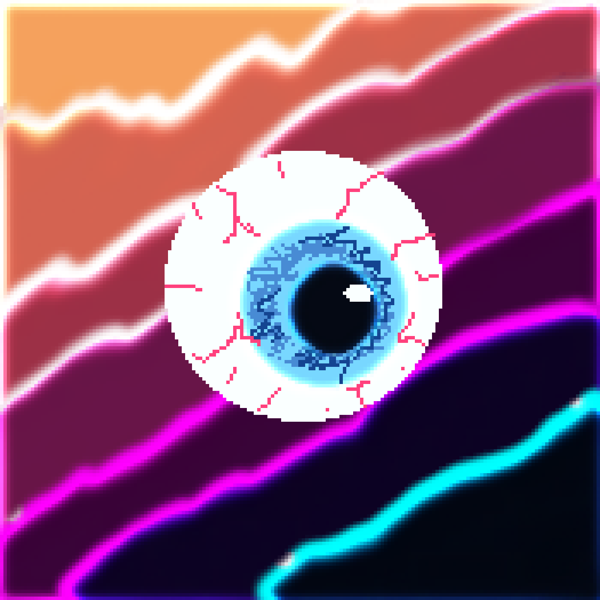 Pixilart - Neon Eyeball by AstroMite