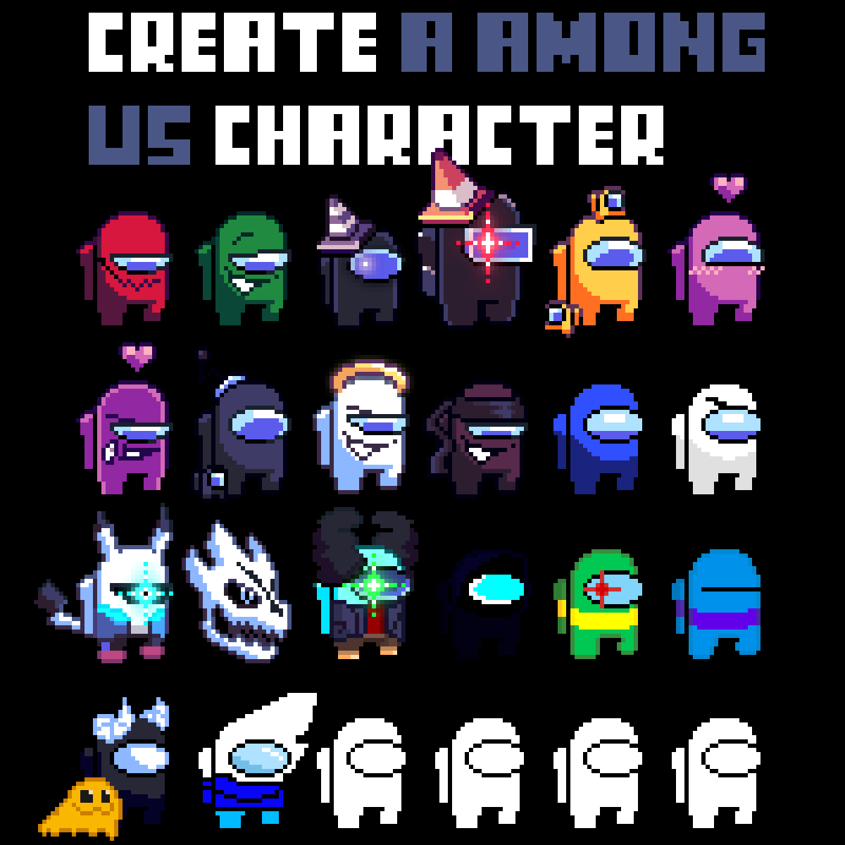 Pixilart - Create a Among Us Character (REUPLOADED) by avrage-artist