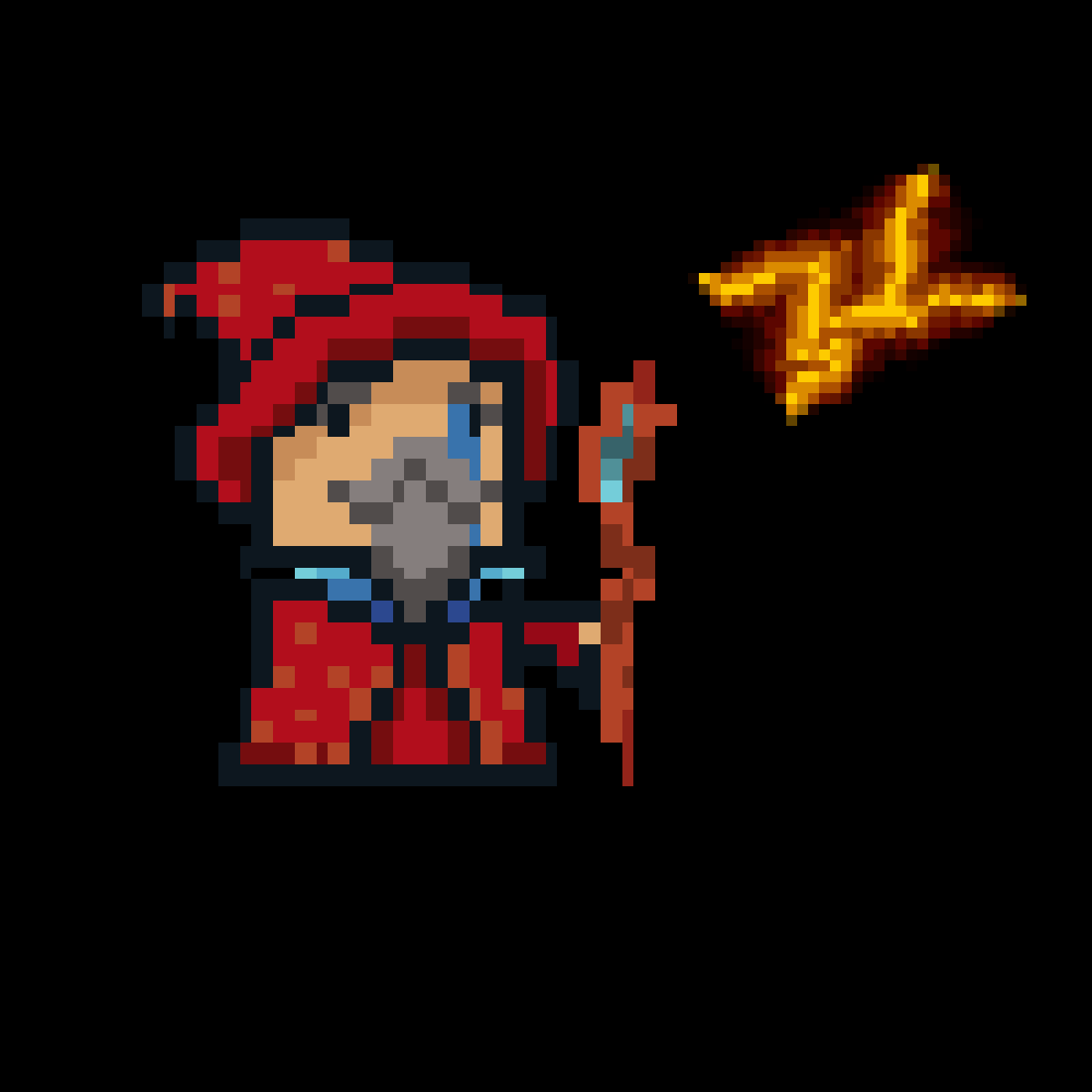 Pixilart - Wizard shooting lightning bolt by DragonKurt