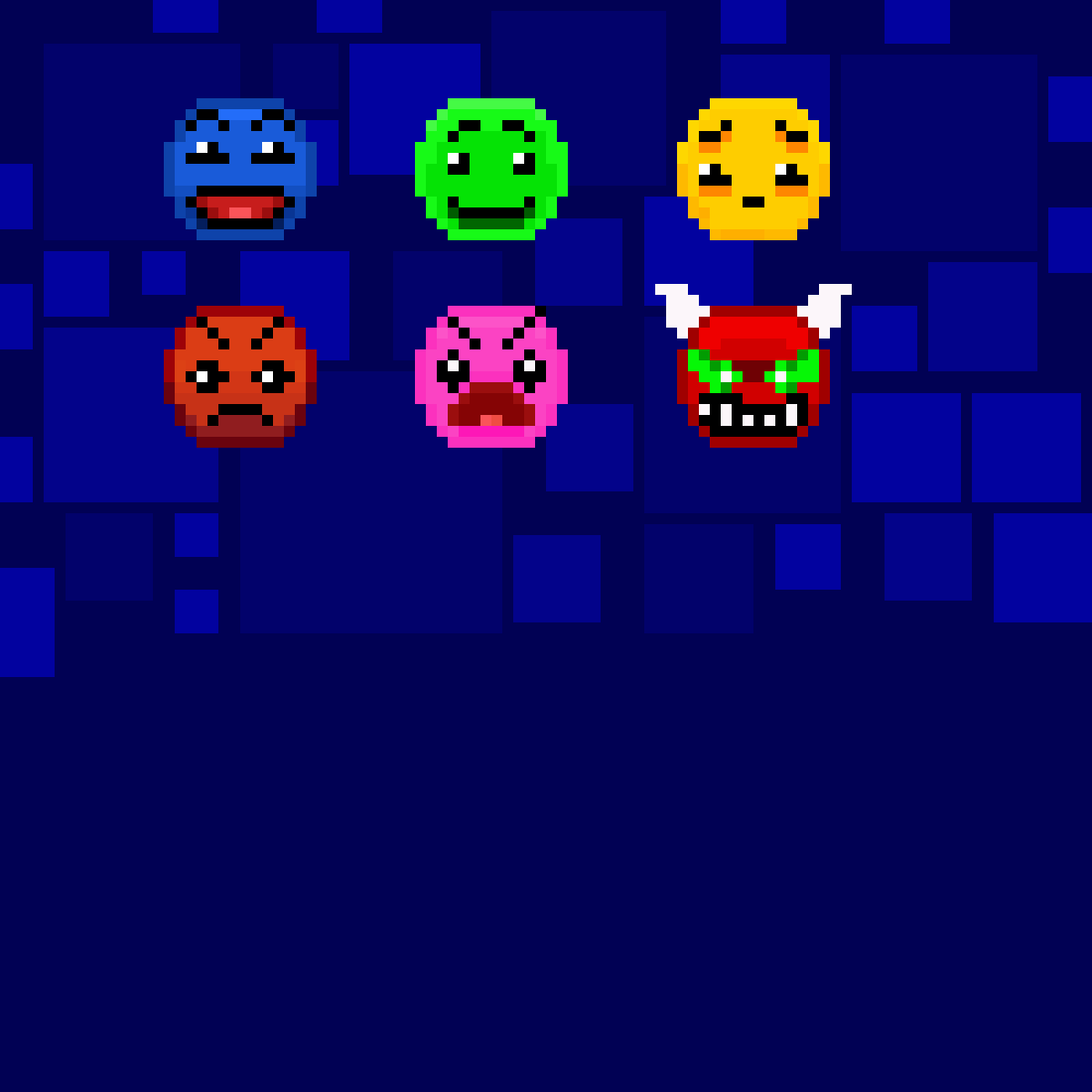 Pixilart - difficulty faces by Inkzombieyellow