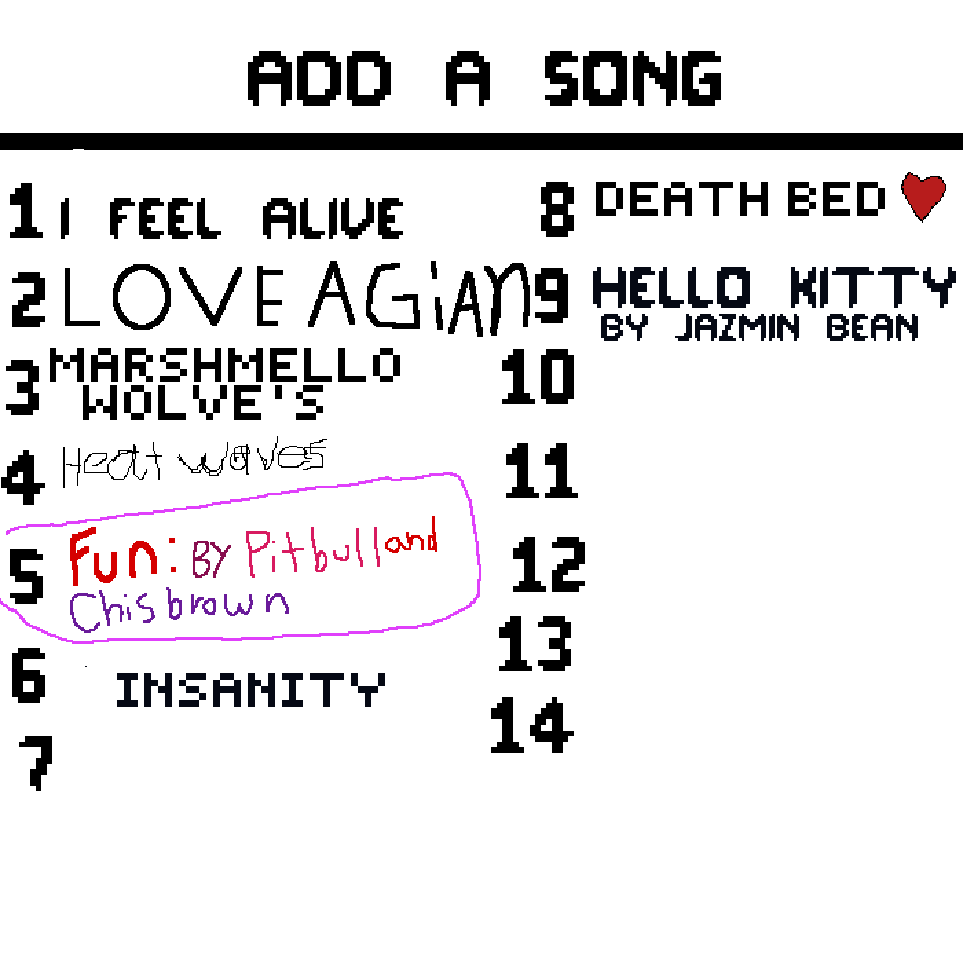 Pixilart My Favorite Song By Galaxy Midoriya