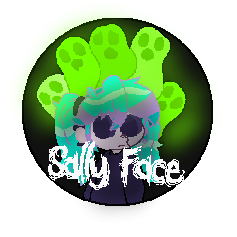 Pixilart - Sally face Badge -i'm crying on the inside right now- by ...