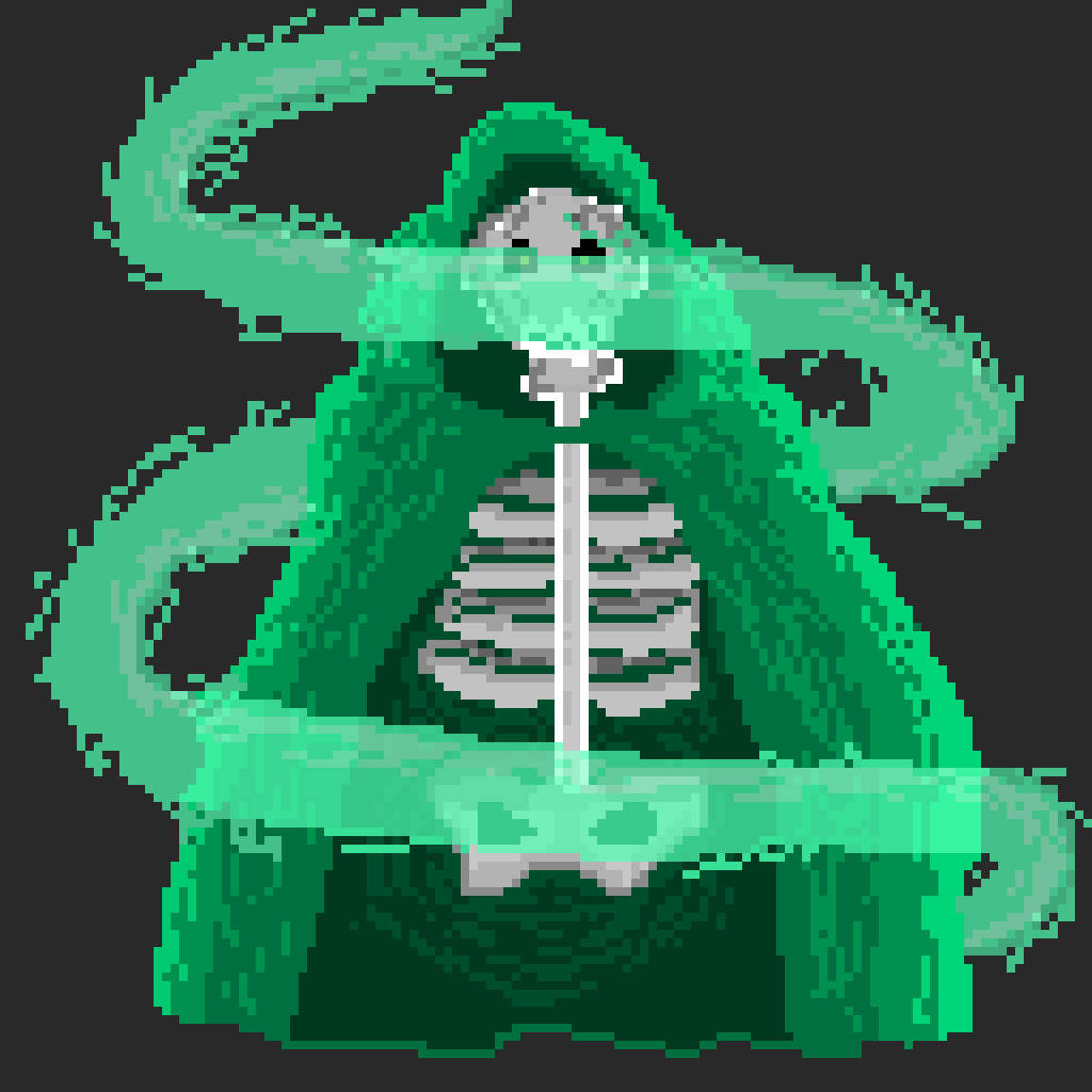 Pixilart - Skeletal mage by Keanbro