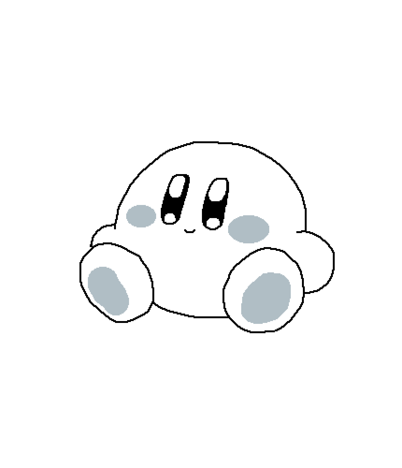 Pixilart - Kirby base by Merqql