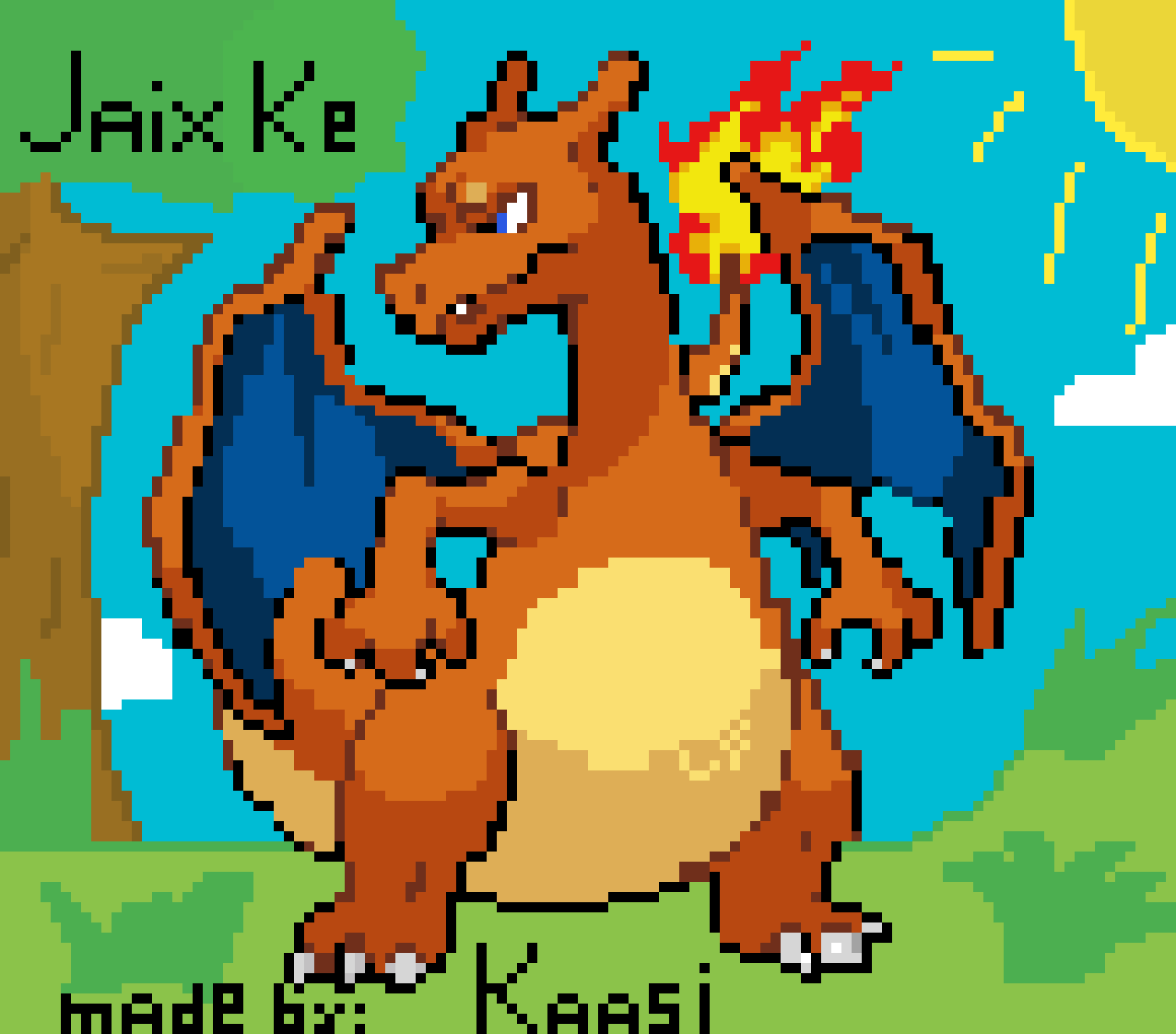 Pixilart - Charizard by Ayanbanan21