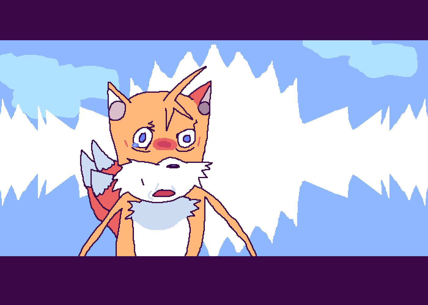 Pixilart - tails gets trolled face by justaclock