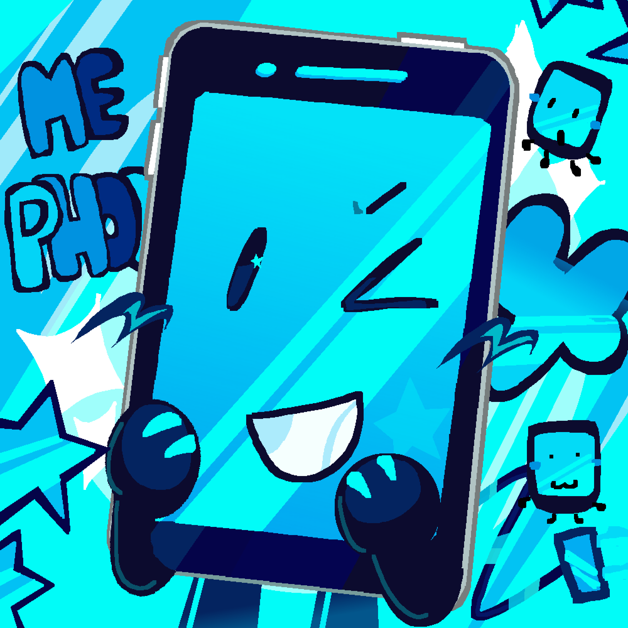 Pixilart - mephone4 doodle silleye (compeittioin thign) by MidnightMyst