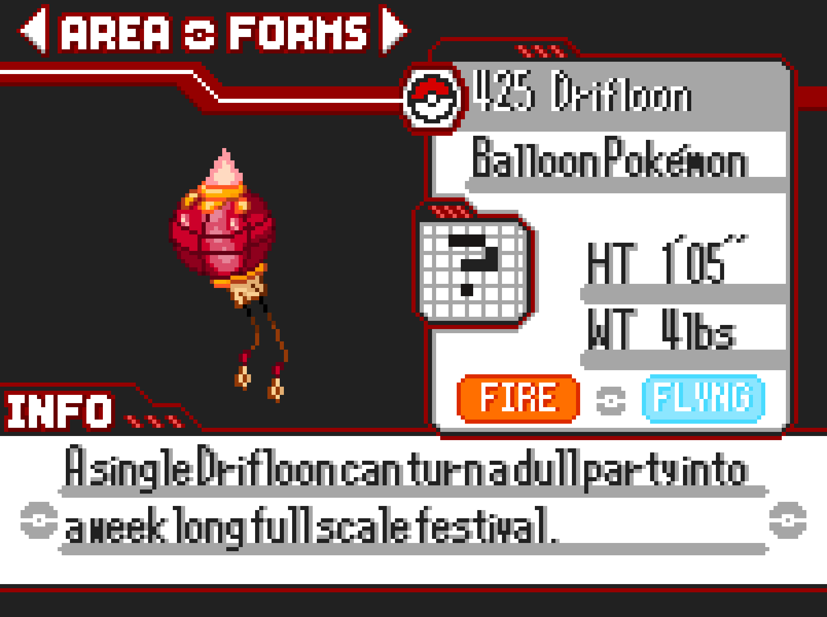 Pixilart - Drifloon, the Balloon Pokemon by Cubeboyo