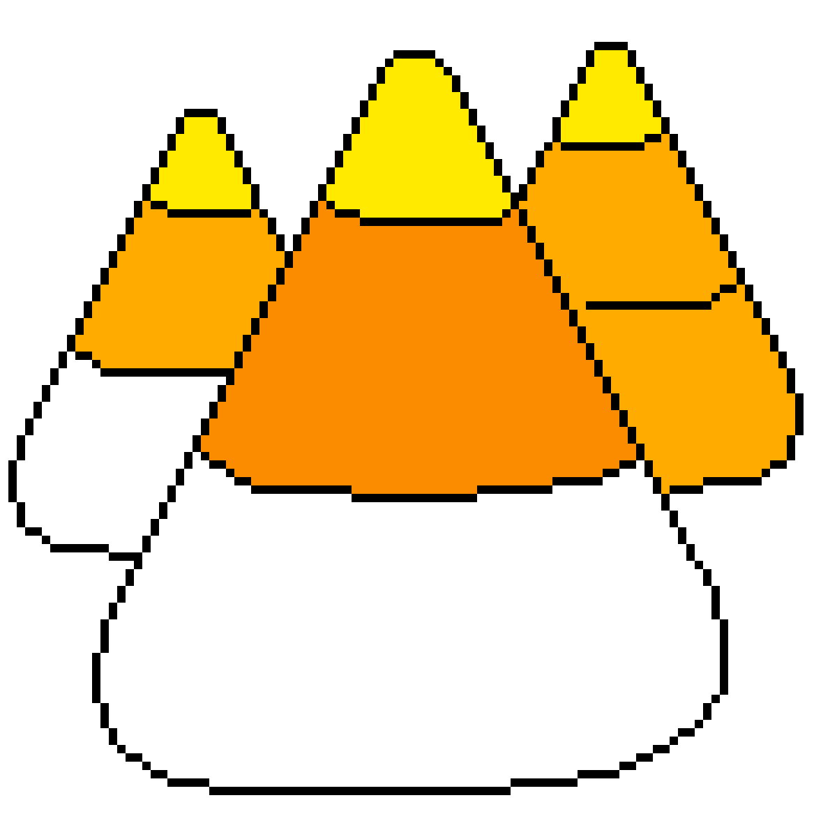 Pixilart - Candy Corn by ominomi