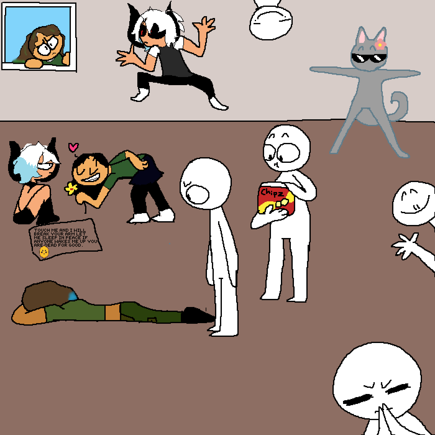 Pixilart - In a Room Collab Base by Theriansarehere