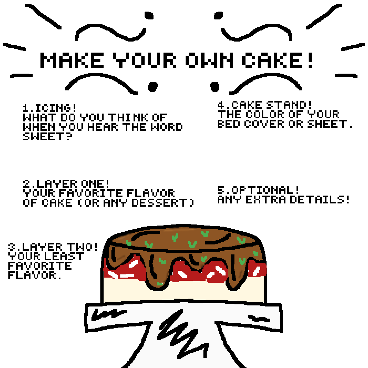 Pixilart - Make Your Own Cake! by snake-lad