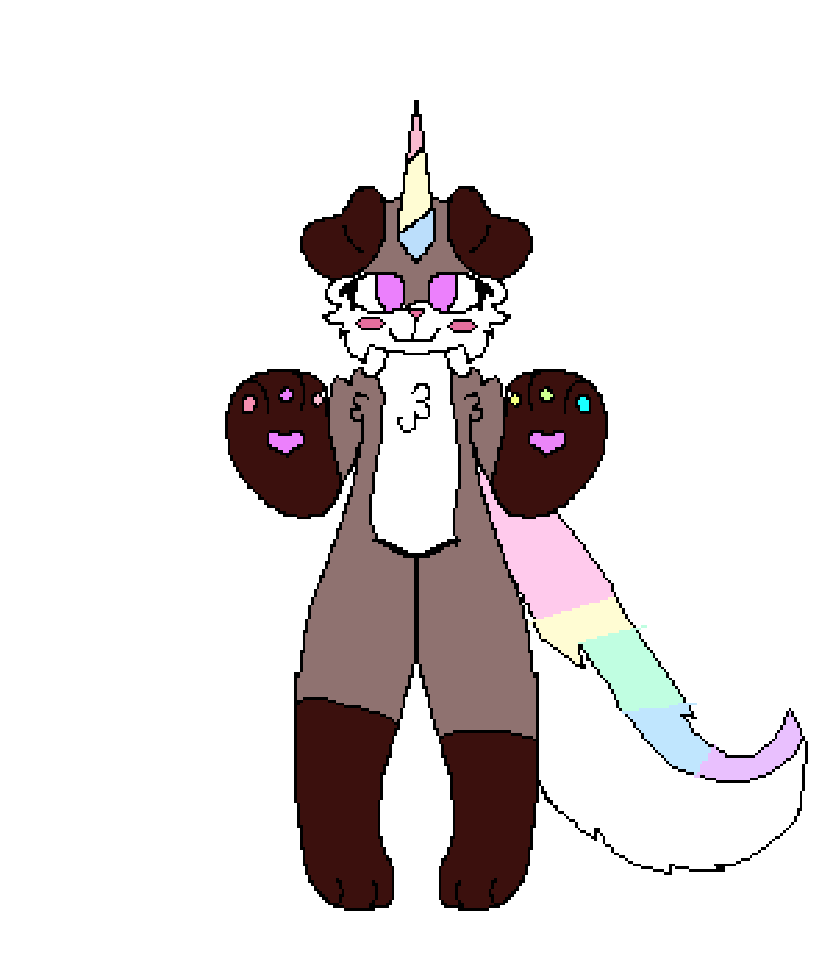 Pixilart - Unidog Anthro by Kawanjahlover