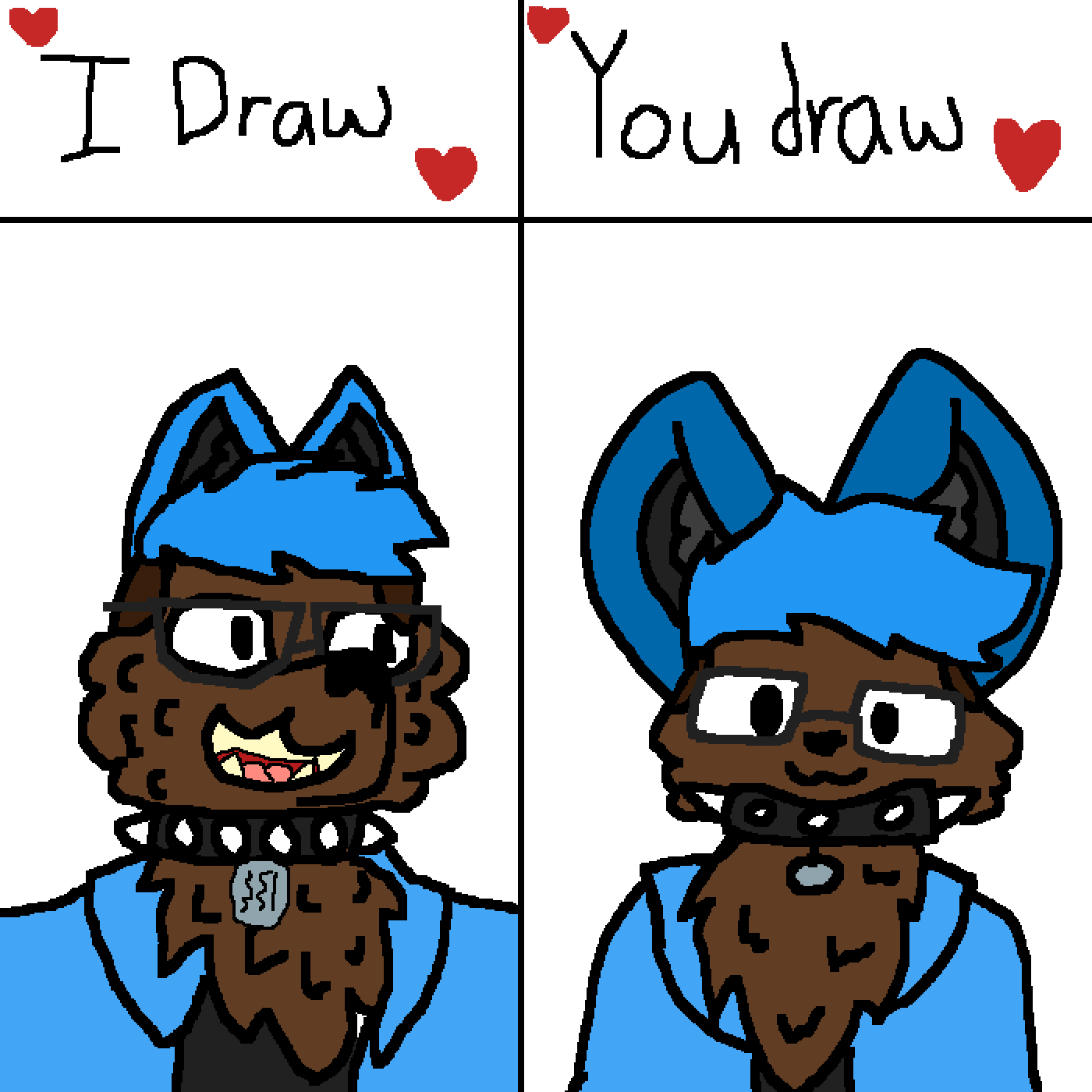 Pixilart - I Draw You Draw Base Collab by SunnyDaFur