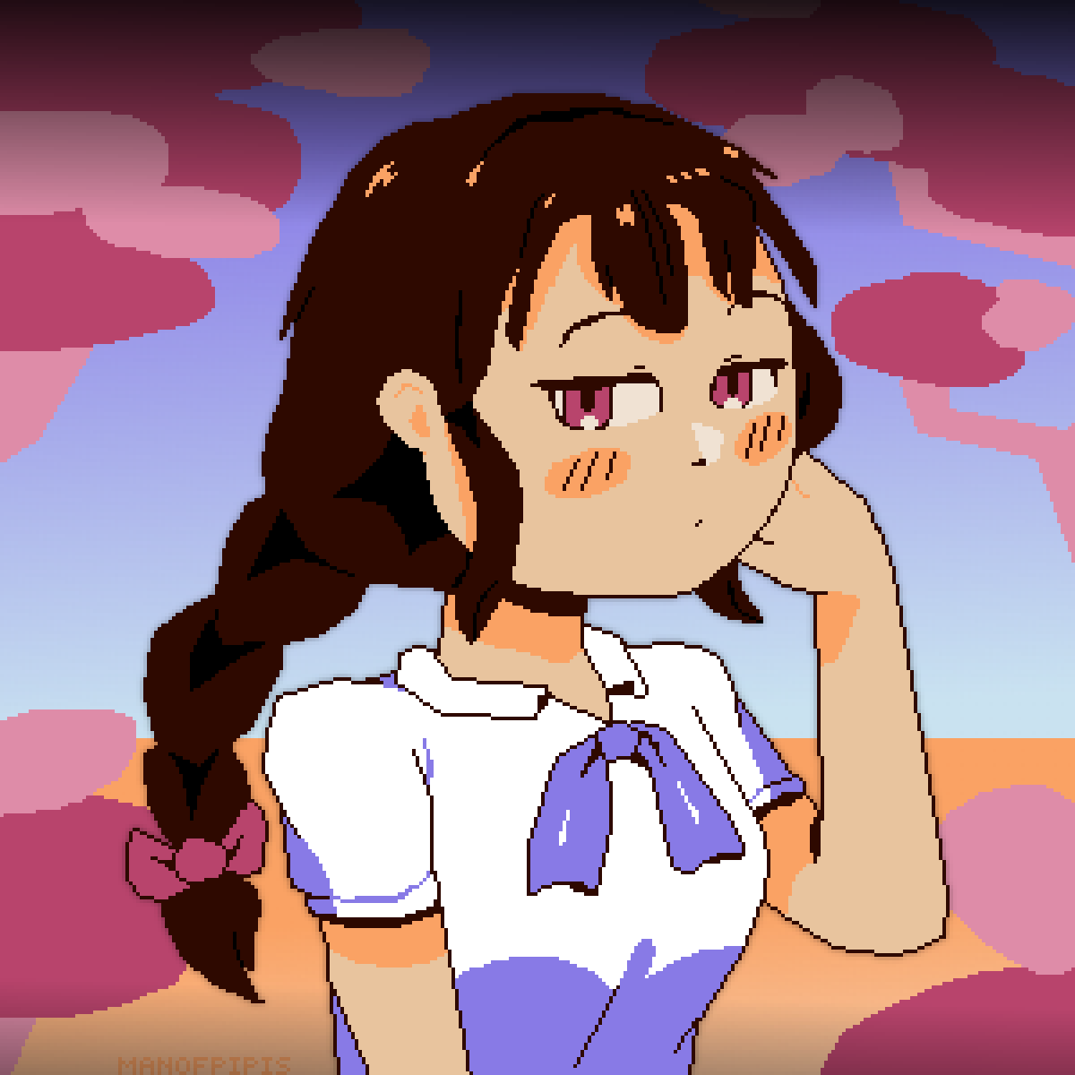 Pixilart - Rika Portrait by ManOfPipis1997