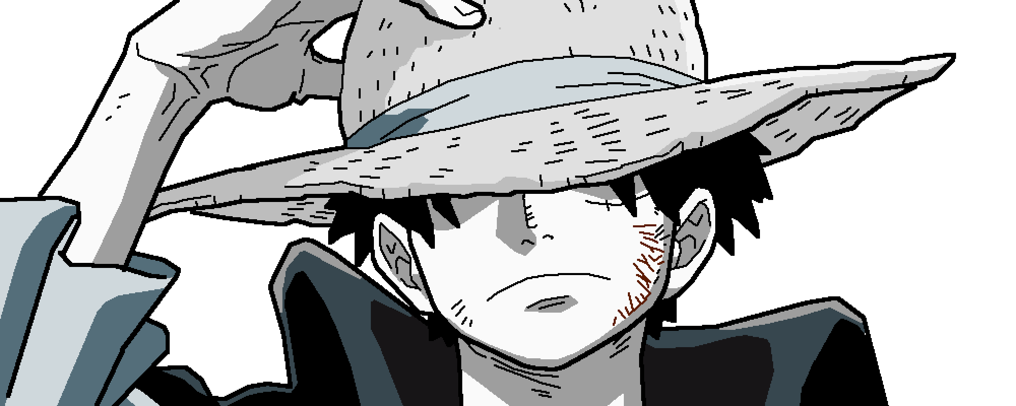 Editing Luffy base - Free online pixel art drawing tool - Pixilart