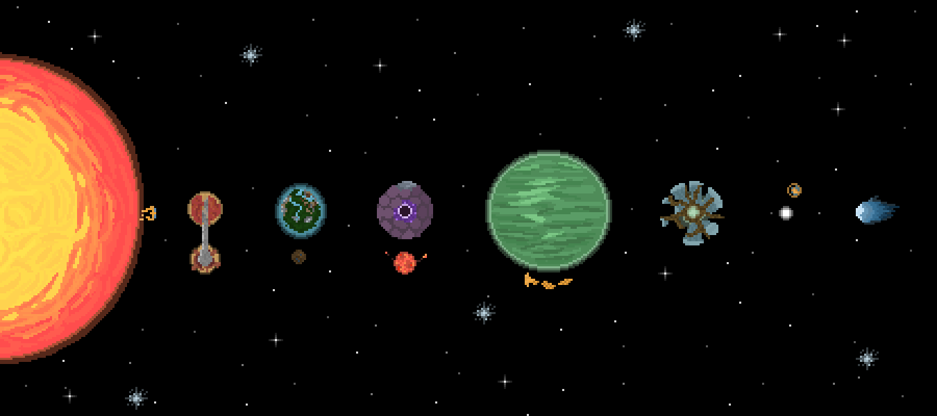 Pixilart - Solar System Outer Wilds by Luvey35
