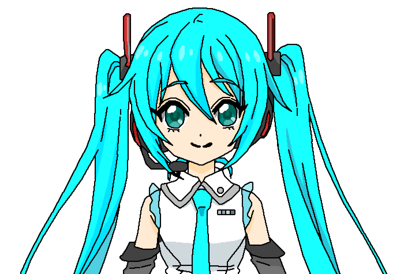Pixilart - Hatsune Miku by Ila123