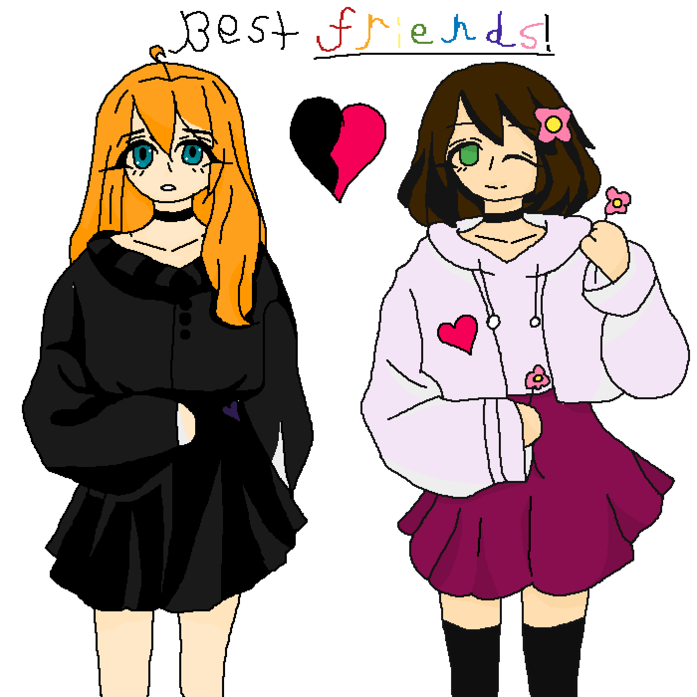 Pixilart - Best Friends Base Collab by SunsetSakura126