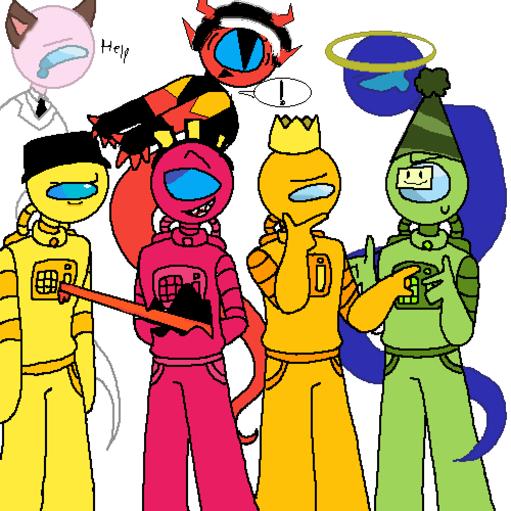 Pixilart - Among Us Crew Base by duckyyiscool