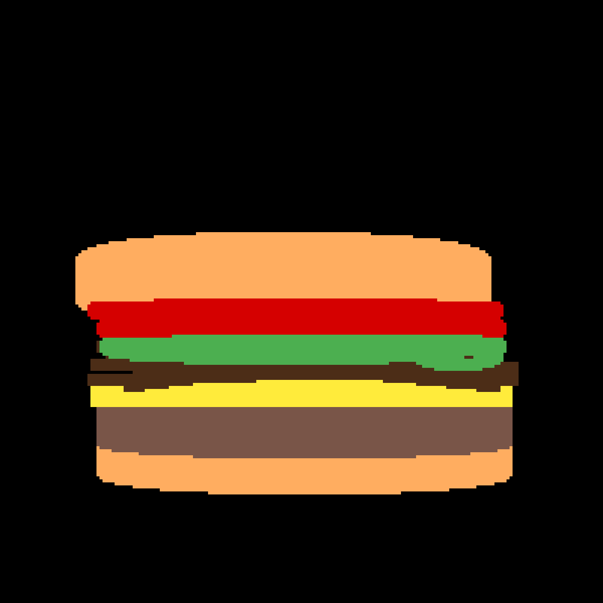 Pixilart - ugly goofy ah burger by EBOSSOMG
